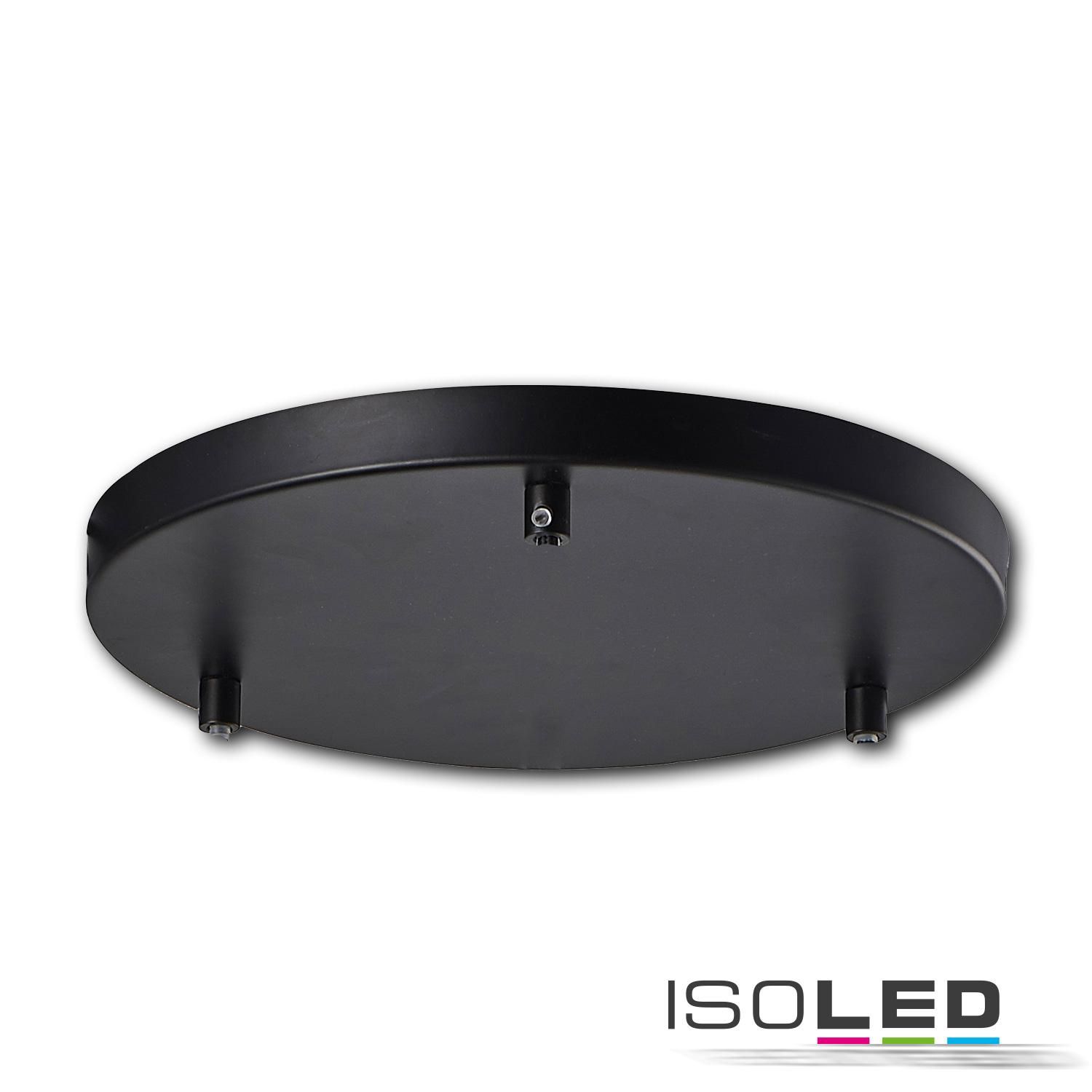 Ceiling base round 3 CREATIVE Ø30cm black - MASTERLIGHT